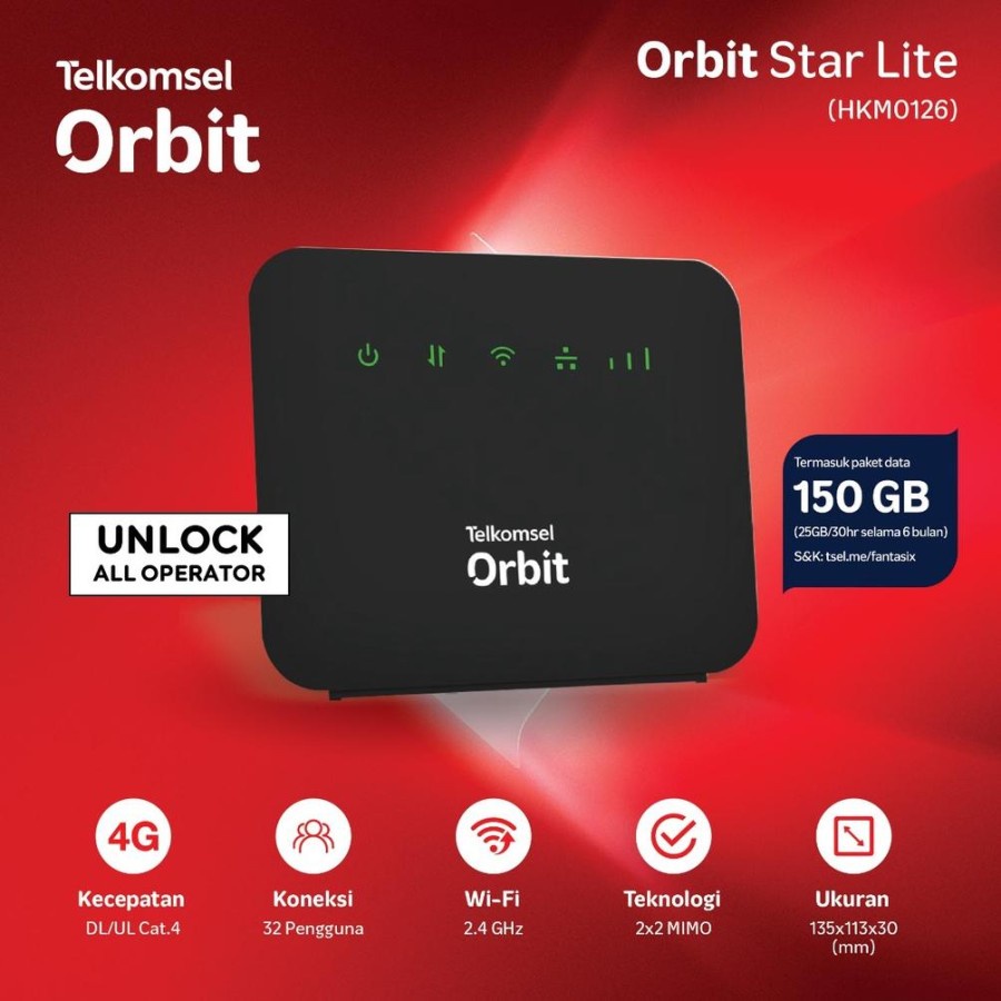 Jual Modem Router WiFi Telkomsel Orbit Star Lite Internet Rumah Sinyal ...