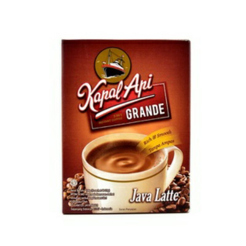 Jual KAPAL API Kopi Grande Java Latte 20g x 5 Sachet | Shopee Indonesia
