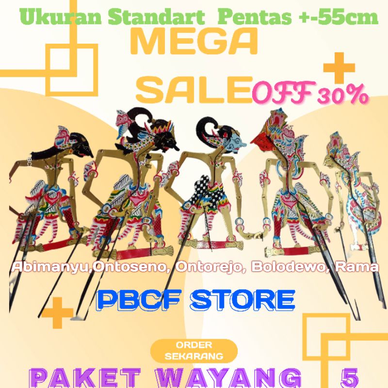 Jual PAKET WAYANG 5 BOLODEWO ONTOREJO ONTOSENO RAMA ABIMANYU | Shopee ...