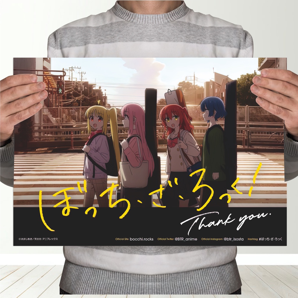 Jual Poster Bocchi The Rock Anime - Size A3+ Hitori Gotou, Ryou Yamada ...