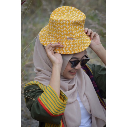 Jual buckethat batik / topi batik / bucket hats / topi pantai | Shopee ...