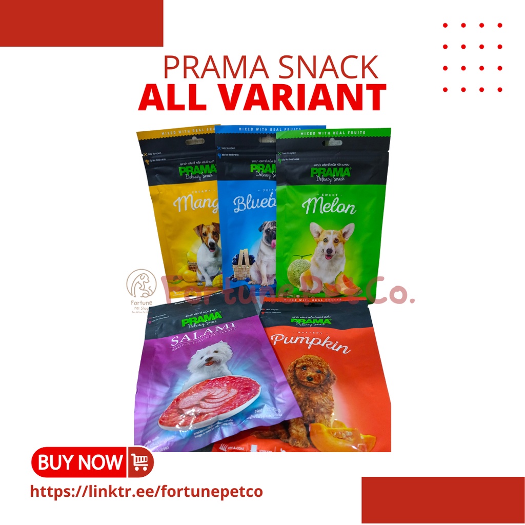 Jual Prama Dog Snack All Variant 70 gram-Snack/Makanan /Cemilan Anjing ...