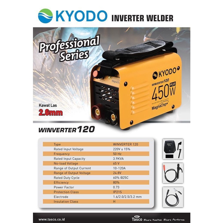Jual MESIN LAS KYODO INVERTER 120 TRAVOLAS 450watt | Shopee Indonesia