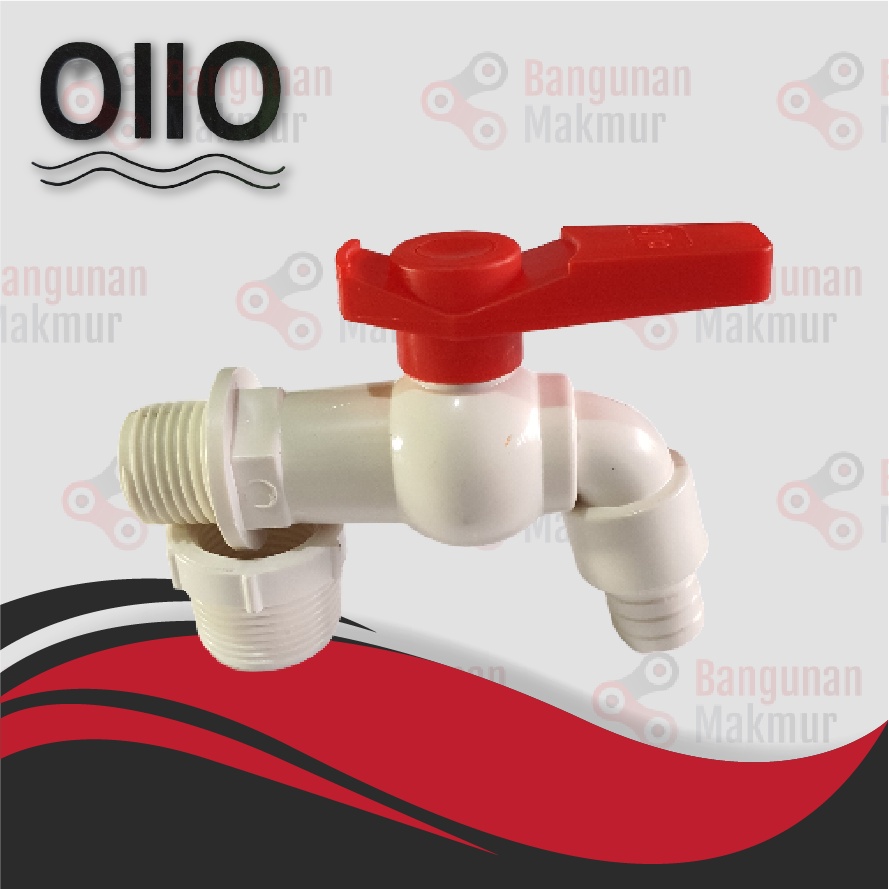 Jual Kran Air/Keran Air Plastik PVC Murah Kran Tembok/Taman 1/2 in ...