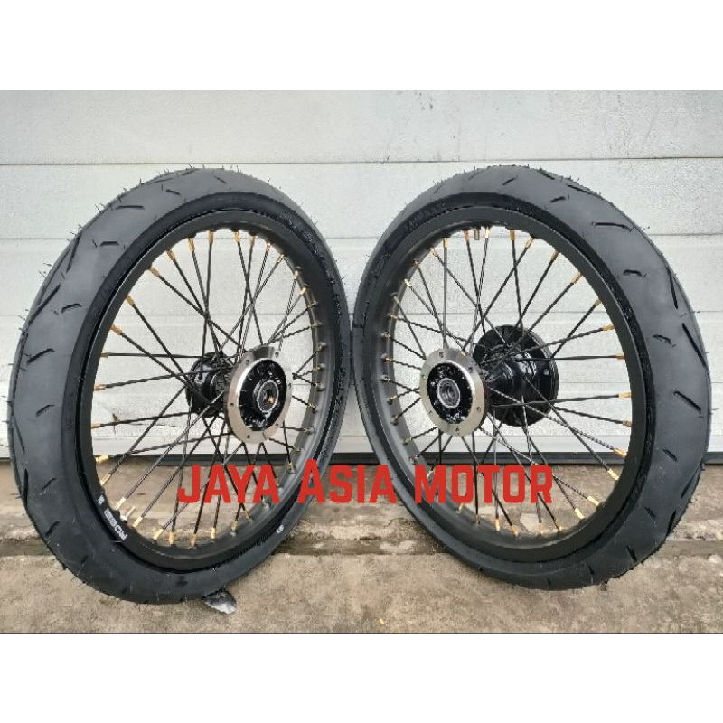 Jual SUPERMOTO MINI KLX-D tracker CRF 150 WRR 155 PLUS BAN PNP pasang ...