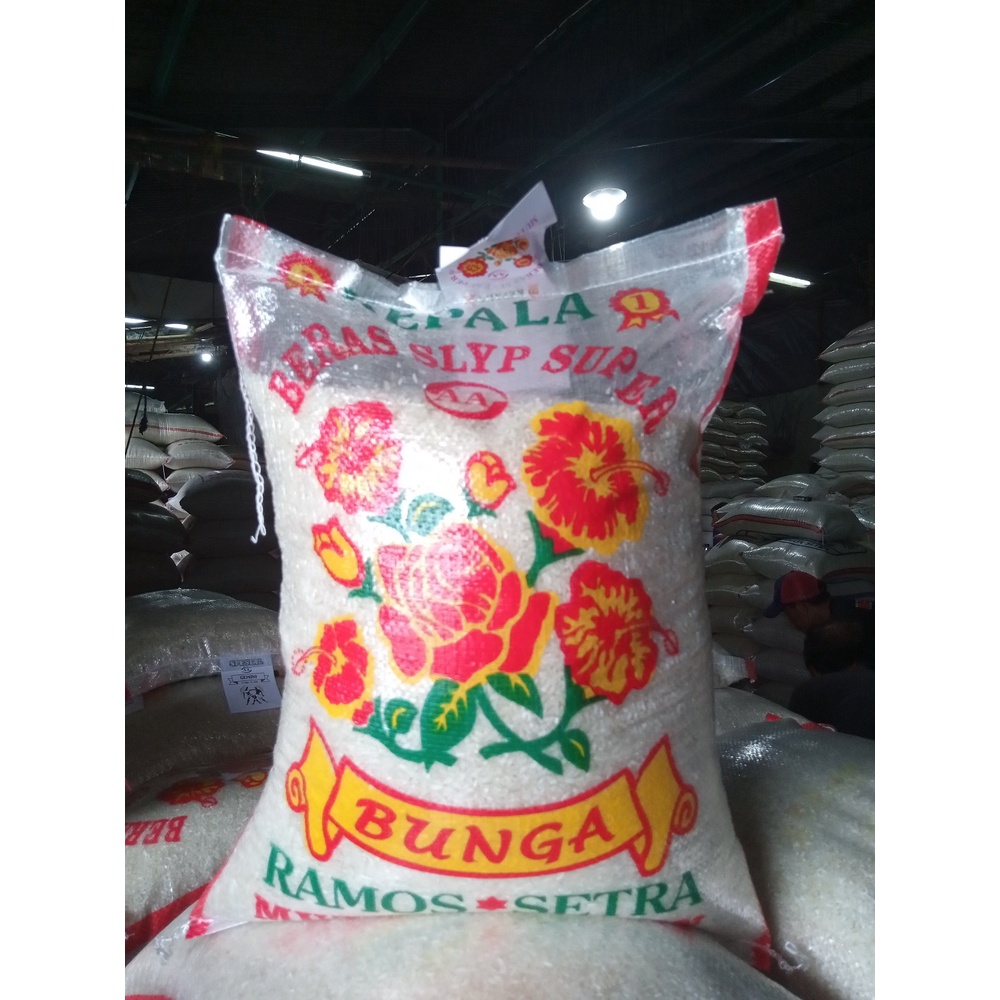 Jual BERAS RAMOS SETRA CAP BUNGA PULEN 10 LITER & 10 KG | Shopee Indonesia