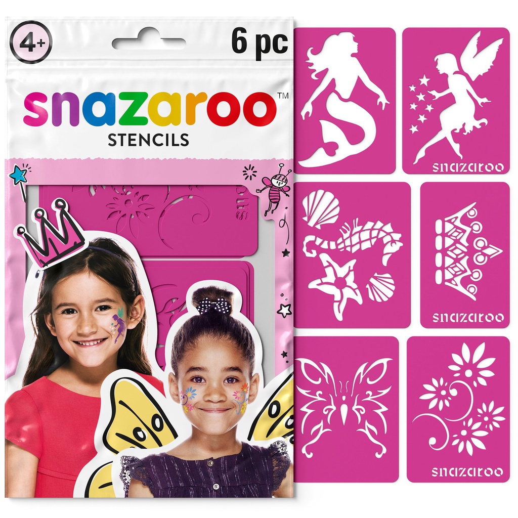 Jual Snazaroo Face Body Paint Stencil Set 6 Cetakan Desain Face ...