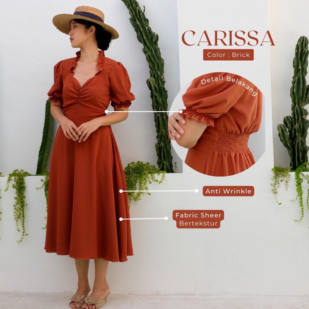 Jual Indiand_co I Carissa Dress | Pakaian Wanita | Shopee Indonesia