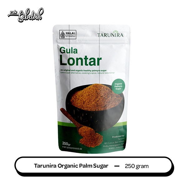 Jual Tarunira Organic Palmyra Sugar 250gr - Gula Lontar | Natural Sweetener | Shopee Indonesia