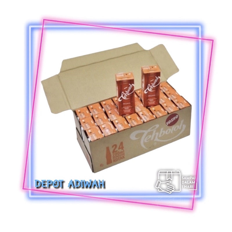 Jual Teh Botol Sosro kotak 200ml per karton (isi 24 pcs) | Shopee Indonesia
