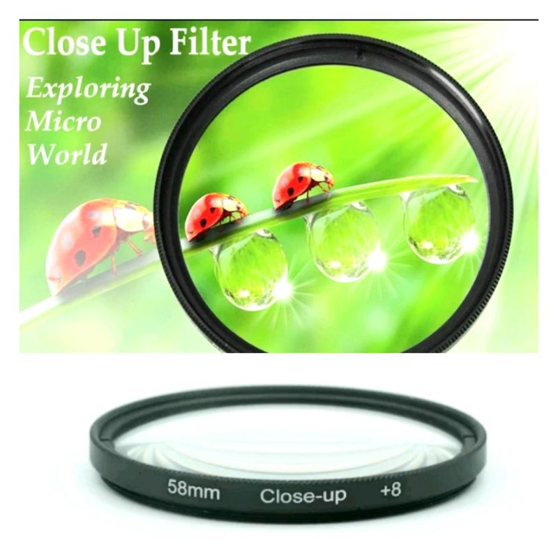 Jual FILTER LENSA MACRO MAKRO Close-Up+8 | Shopee Indonesia