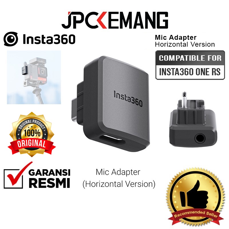 Jual Insta360 Mic Adapter for Insta 360 ONE RS Horizontal Version ...