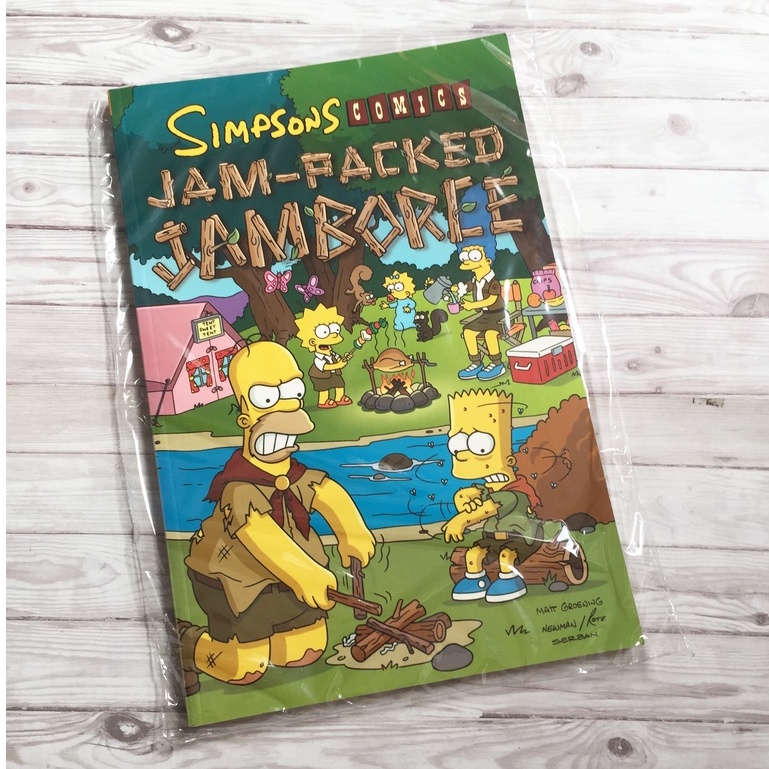 Jual BBW Simpsons Comics Jam-Packed Jamboree By Matt Groening | Shopee ...