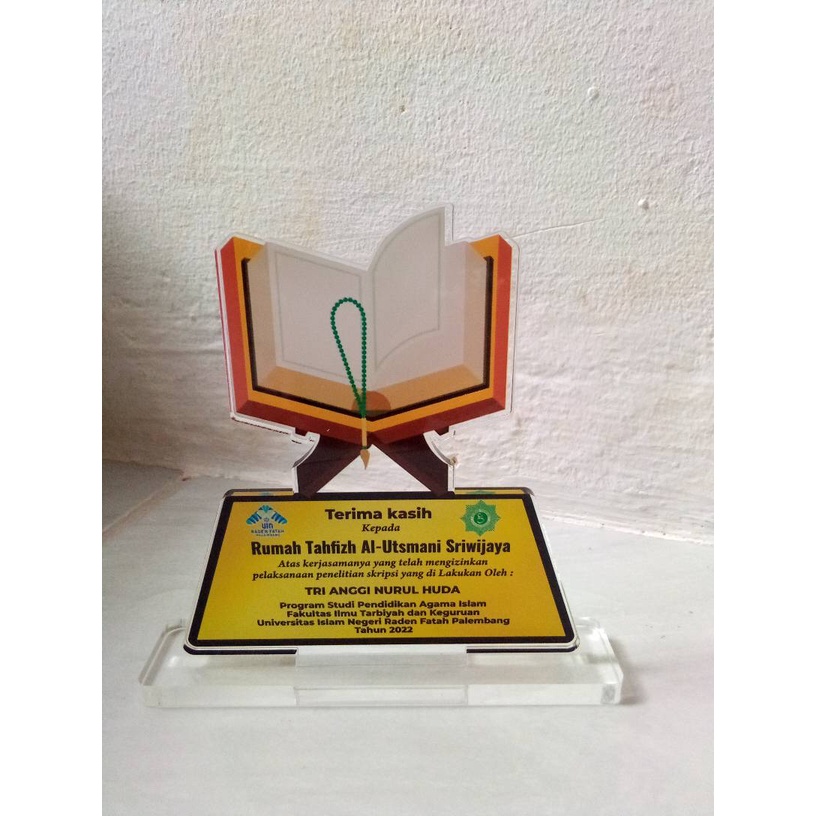 Jual Plakat Kenang-Kenangan / Plakat Tafiz Alquran/ Vandel/Plakat Murah ...