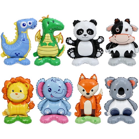 Jual BALON FOIL DUDUK HEWAN DINO/Balon Hewan Dinosaurus Pesta Ulang ...