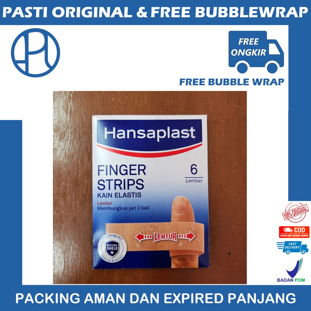 Jual HANSAPLAST FINGERSTRIP ISI 6 plester jari luka | Shopee Indonesia