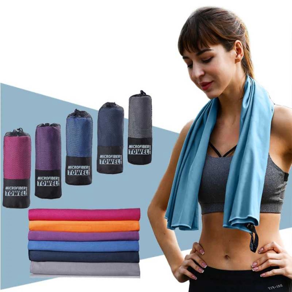 Jual Handuk Gym Microfiber Super Absorbent Quick Dry 40x80cm - H02 ...