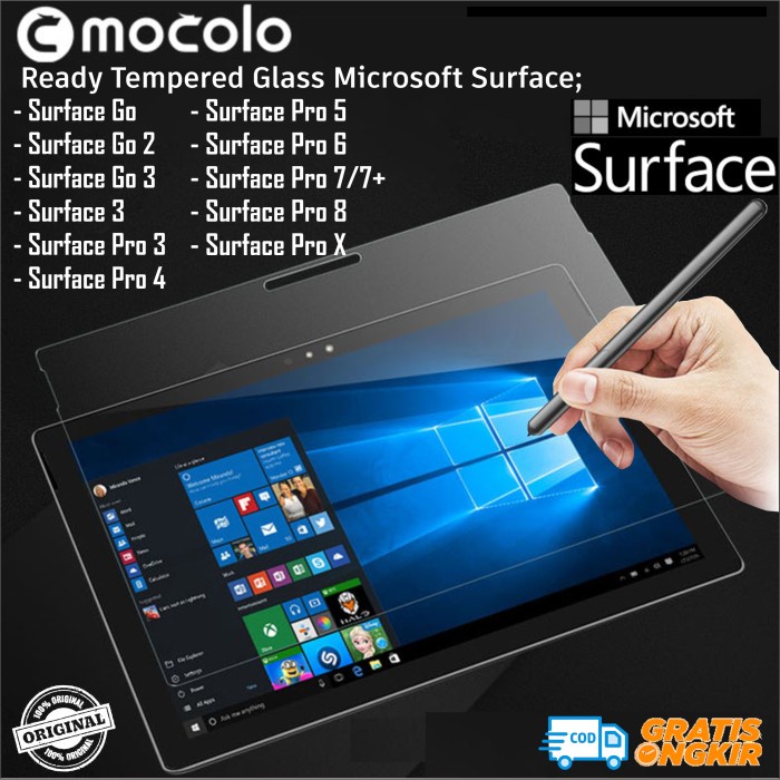 Jual Gusa Tempered Glass Microsoft Surface Go 2 Pro 7 Pro 6 Pro 5 Pro 4 ...