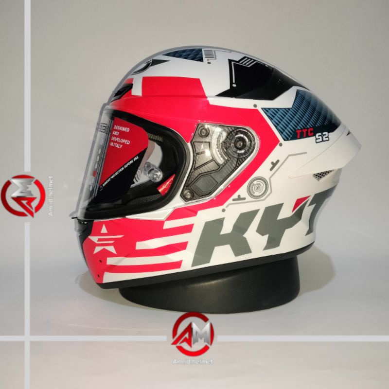 Jual HELM KYT TT COURSE FUSELAGE RED FULL FACE KYT HELM TTC TT-COURSE MOTIF | Shopee Indonesia