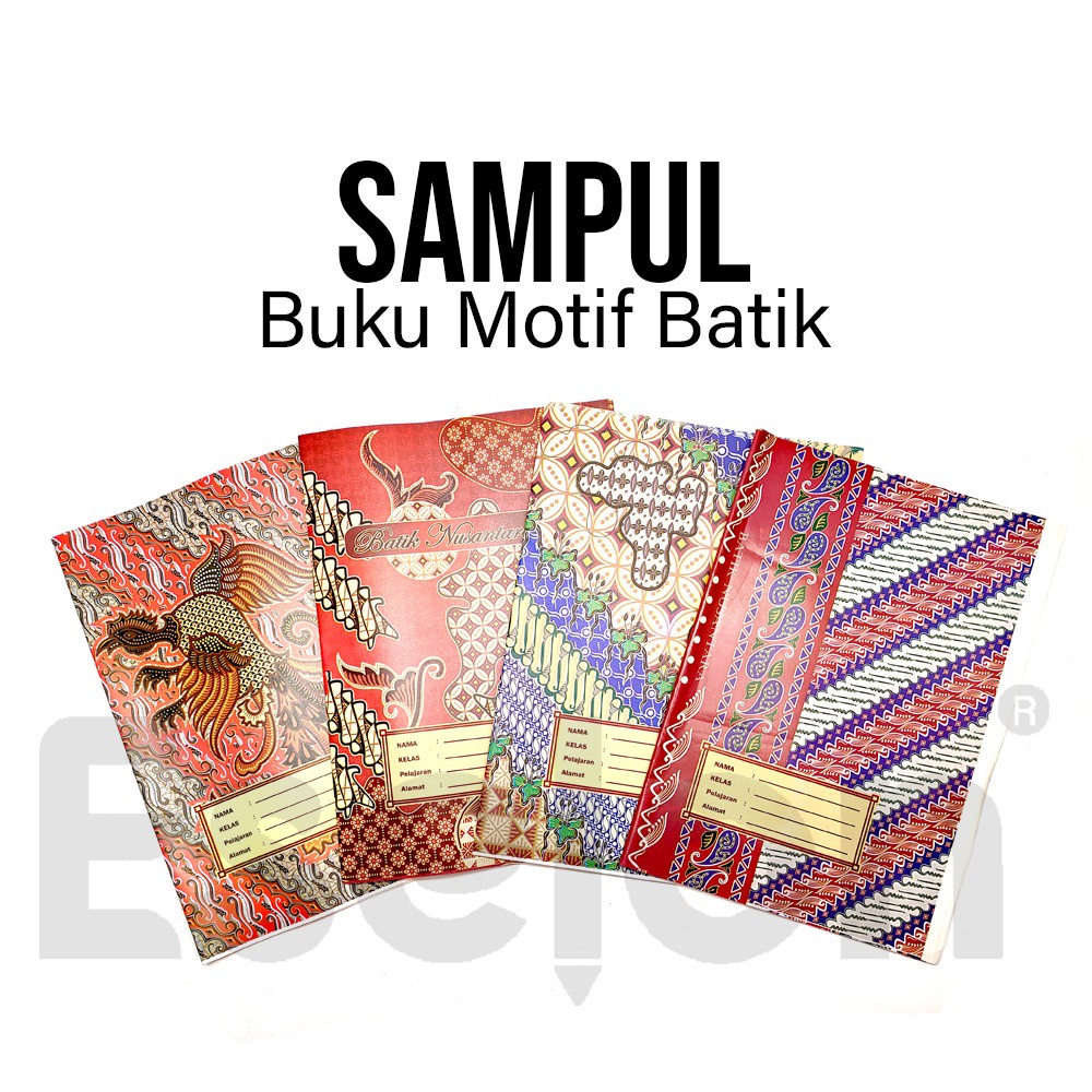 Jual Sampul Kertas / Cover Buku Tulis Motif Batik Nusantara (Kwarto ...