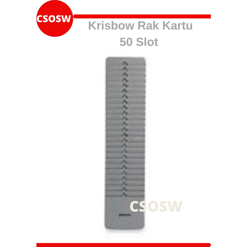 Jual Krisbow Rak Kartu 50 Slot KRISBOW Card Rack Penyimpanan Kartu ...