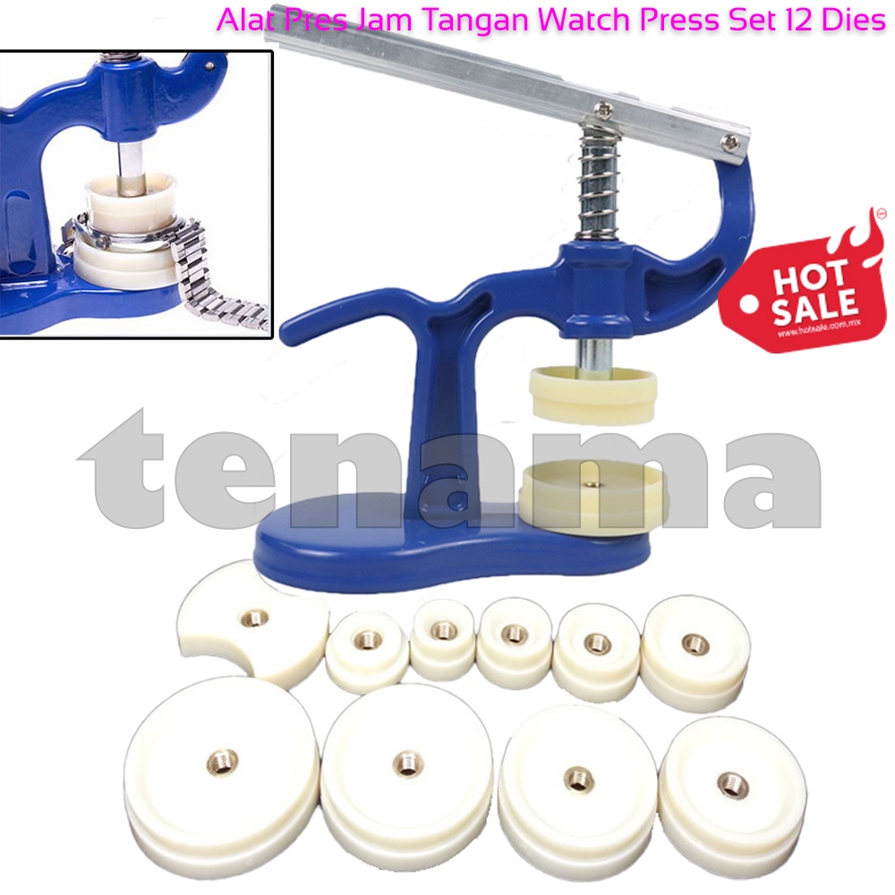 Jual Alat Pres Jam Tangan Watch Press Set 12 Dies | Shopee Indonesia