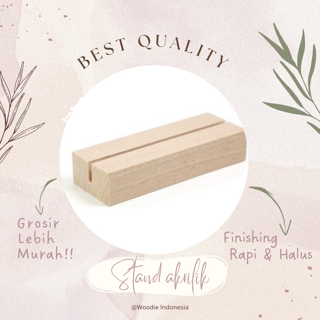 Jual Dudukan Akrilik Panjang Stand Akrilik Kayu Jati Belanda Panjang ...