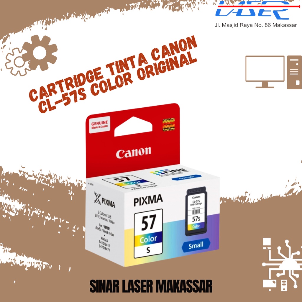 Jual CARTRIDGE TINTA CANON CL-57 COLOR ORIGINAL / CARTRIDGE TINTA CANON ...