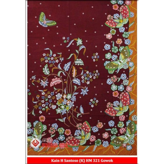 Jual kain batik warna merah / kain batik warna maroon / kain batik ...