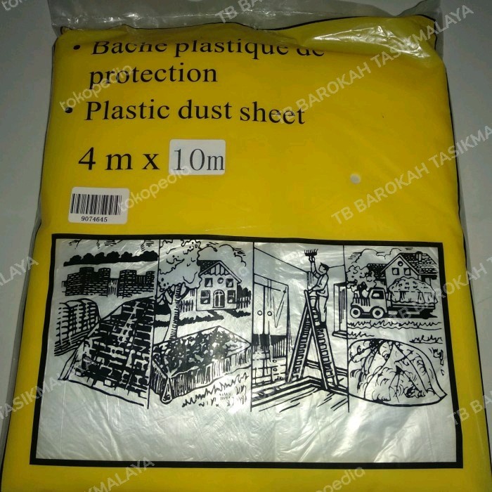 Jual Pengaman Plastik Pelindung Debu Cat Ketika Renovasi 4X10M Plastic ...