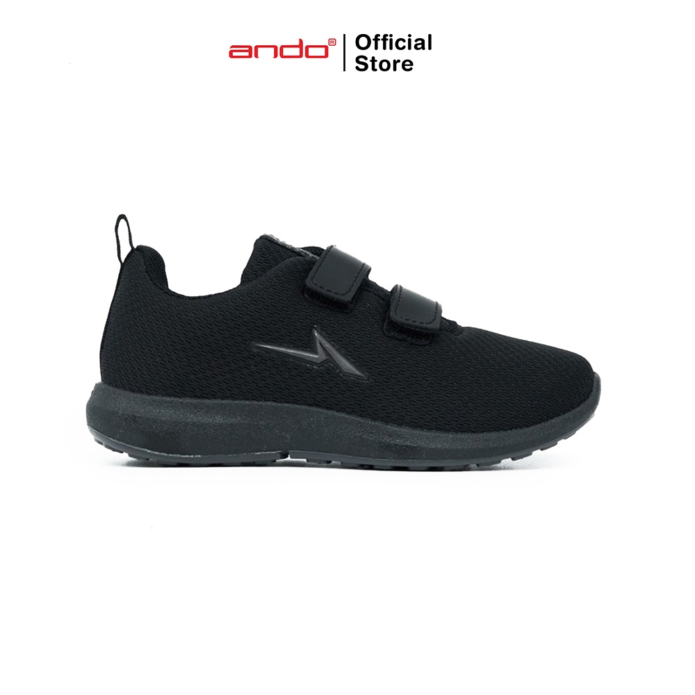 Jual Ando Official Sepatu Sneakers Pino V Anak - Hitam/Hitam | Shopee ...