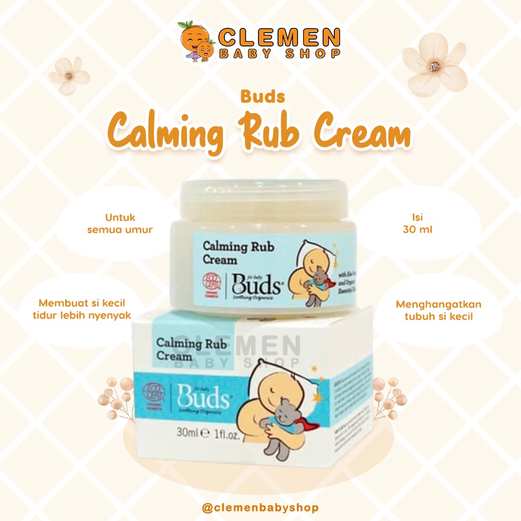 Jual Buds Organics Calming Rub Cream | Shopee Indonesia