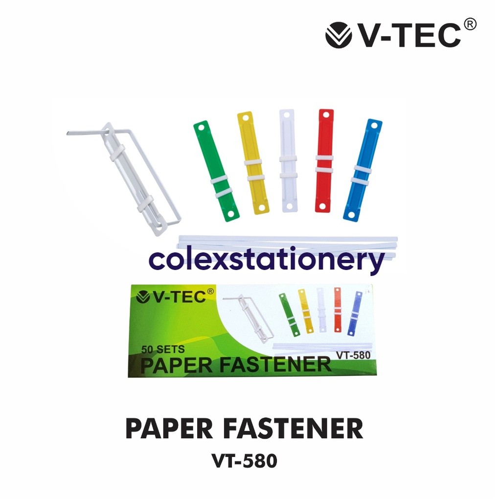 Jual Pengikat Kertas / Paper Fastener / Acco Plastik Warna Putih ...