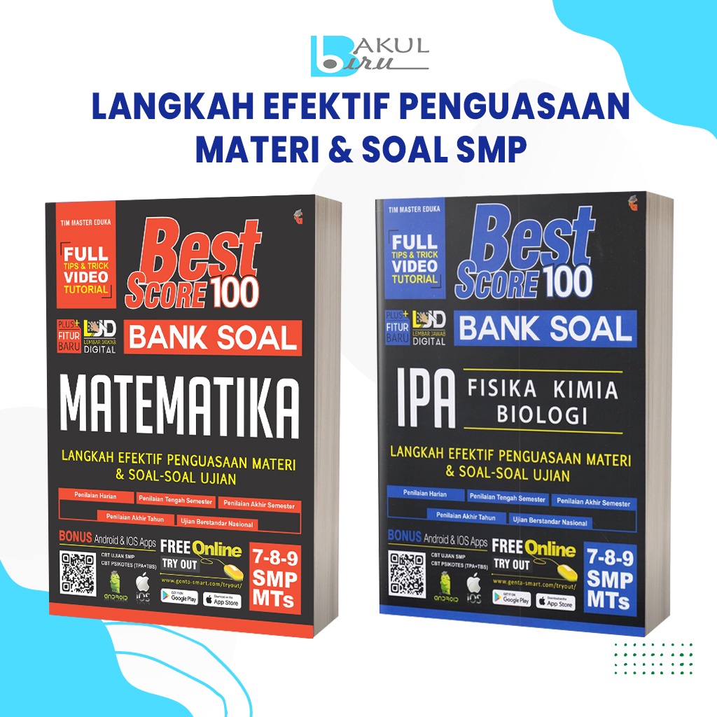 Jual BUKU PELAJARAN SMP BEST SCORE 100 BANK SOAL IPA SMP/MTS 7-8-9 ...