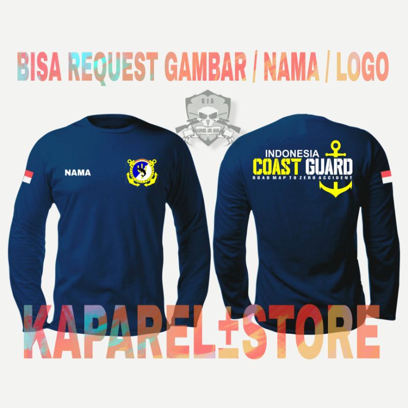 Jual Kaos Logo Coast Guard Kapal Laut / Baju Coast Guard Dishub ...