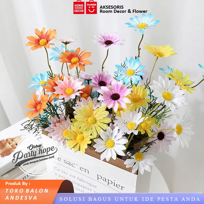 Jual Bunga Daisy plastik / Bunga Plastik Tanaman Artificial Daisy ...