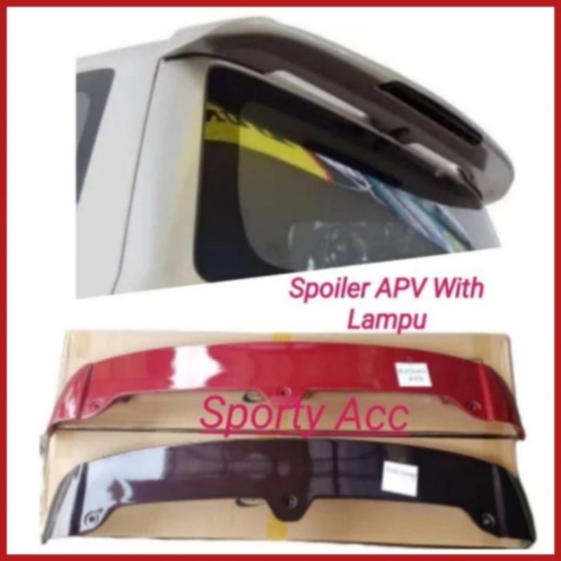 Jual Spoiler Sayap Mobil APV + Lampu Rem | Shopee Indonesia