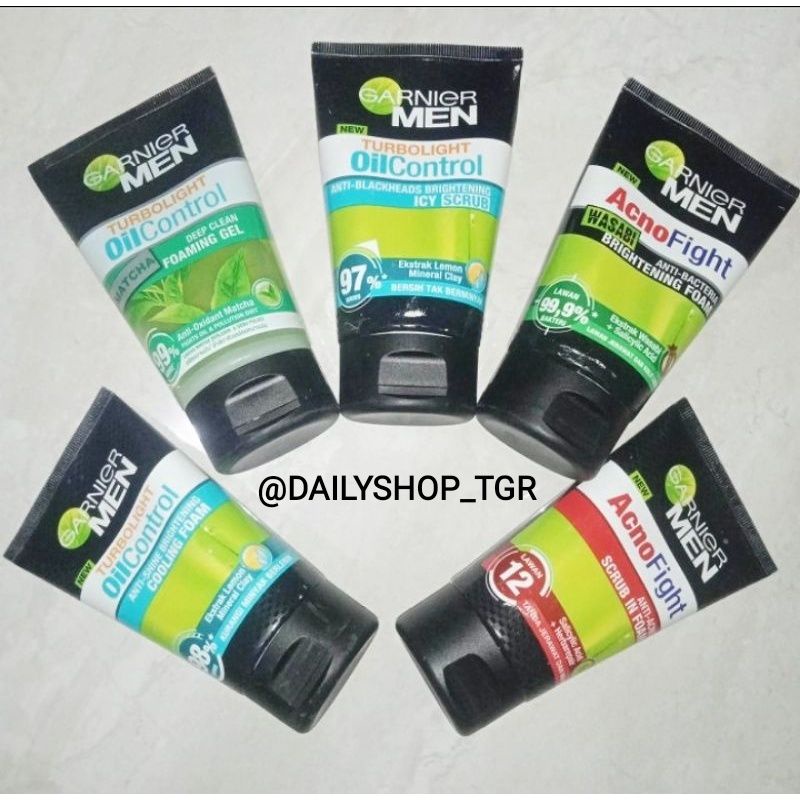Jual [EXP 2027] Garnier men acno Fight anti acne scrub / wasabi / oil control cooling foam/ Icy ...