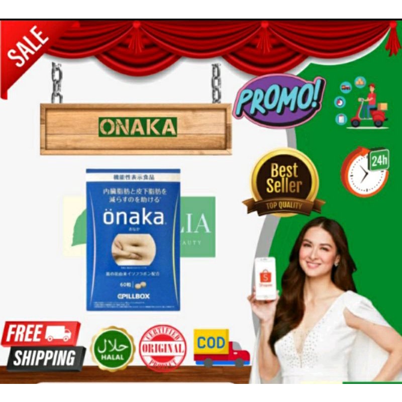 Jual onaka 60 pillbox diet pelangsing asli original japan | Shopee Indonesia