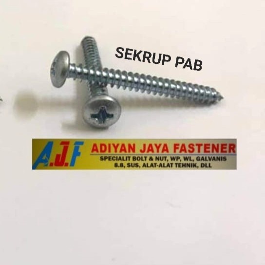 Jual TAPPING SKRUP JP / SEKRUP PAB #8x3" INCHI PUTIH ( 100pcs ...