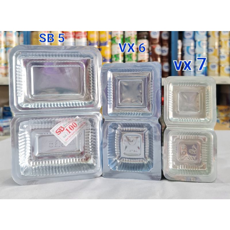 Jual Plastik Mika Kue 100pcs/Plastik Mika Kue/Kotak Kue/Tempat Kue ...