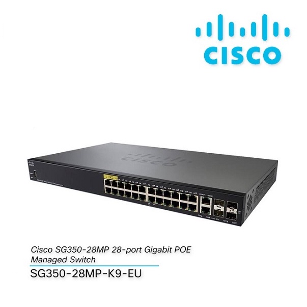 Jual Cisco SG350-28MP-K9-NA 28-Port Gigabit PoE Managed Switch | Shopee ...