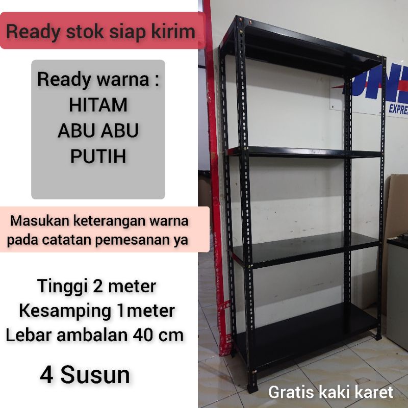 Jual Rak besi 4 susun serbaguna Rak gudang kokoh | Shopee Indonesia