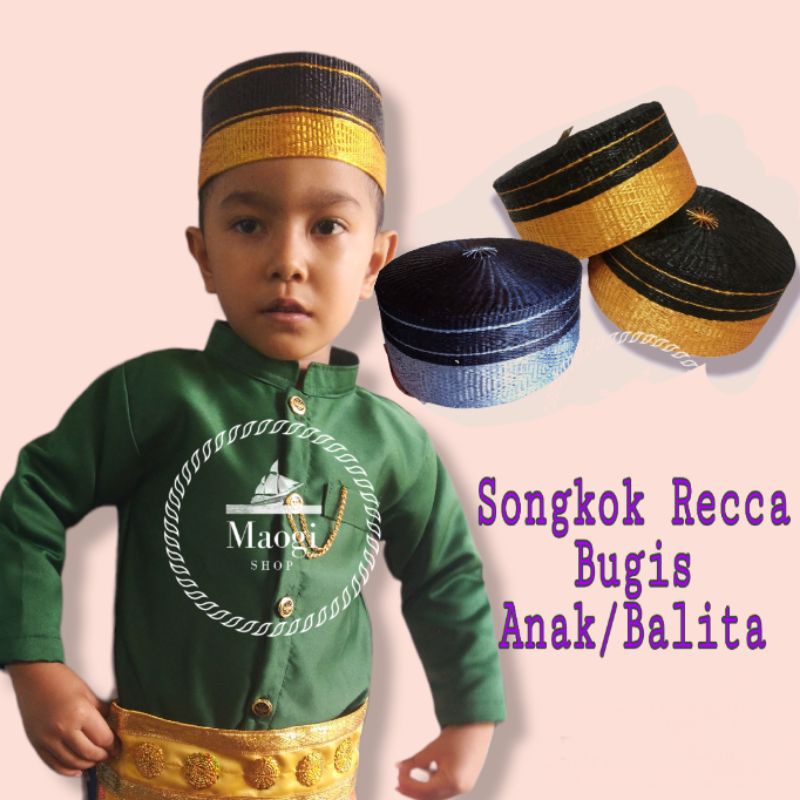 Jual Songkok Recca Anak Kecil Bayi Balita Remaja Bugis Bone Asli Kualitas Standar Kopiah Soppeng ...
