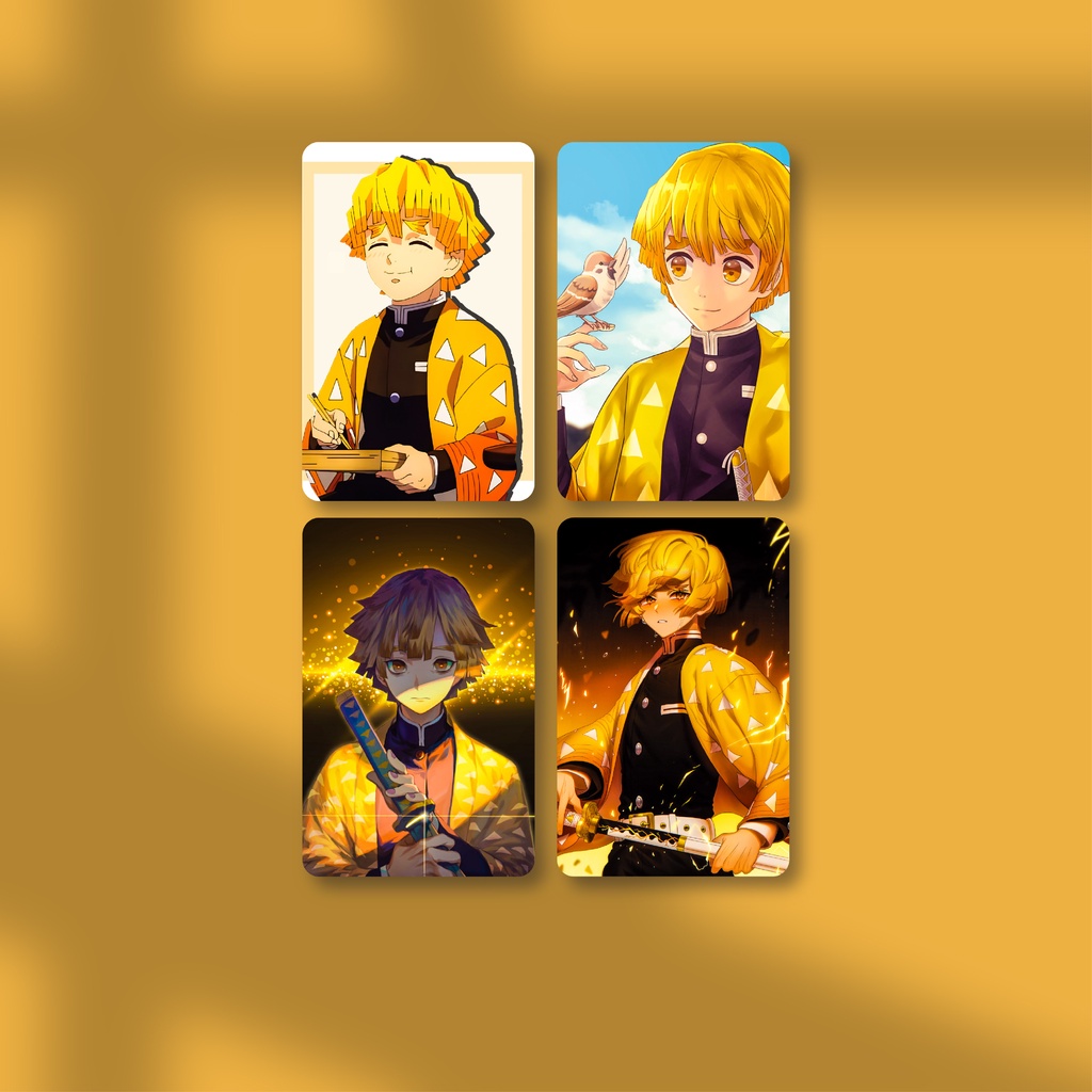 Jual Photocard Zenitsu Agatsuma Demon Slayer | Photocard Anime ...