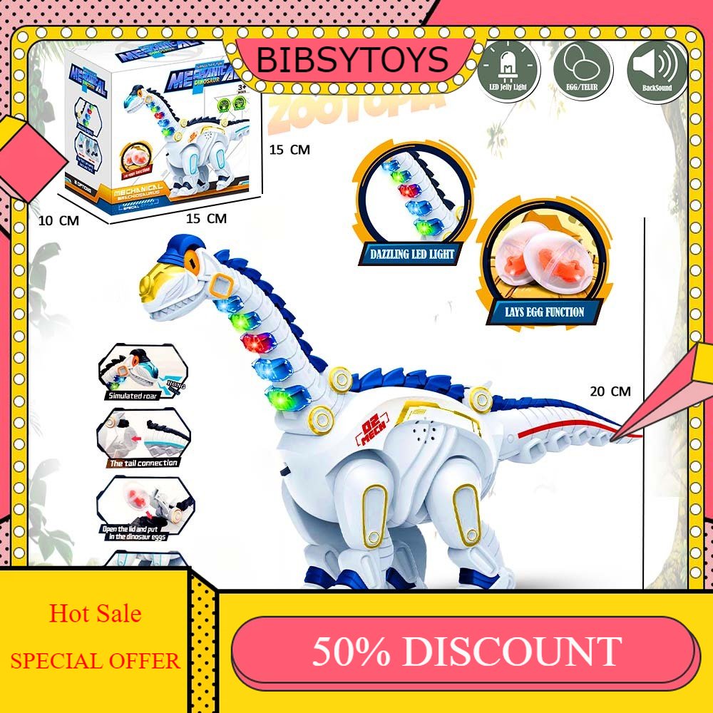 Jual Zootopia - Robot Brachiosaurus Koleksi Mainan Dinosaurus Anak ...