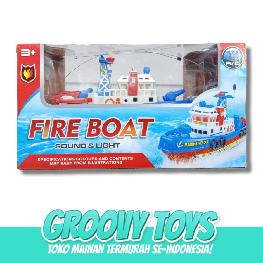 Jual Mainan Perahu air anak Fire Boat Jet Rescue kapal Perahu Jet ...