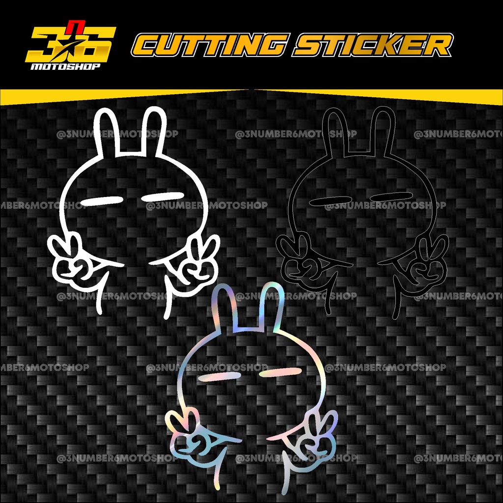 Jual STICKER PEACE ANIMASI / KARTUN ACTION | STIKER HELM MOTOR CUTTING ...