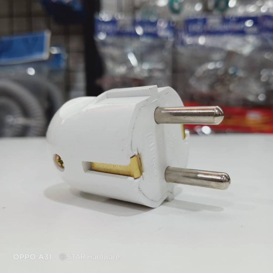 Jual Broco Steker Arde Putih 1331055 / Electric Plug SNI | Shopee Indonesia