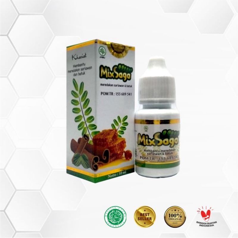 Jual Madu Saga Mix Sariawan Batuk Demam Pilek ASLI | Shopee Indonesia